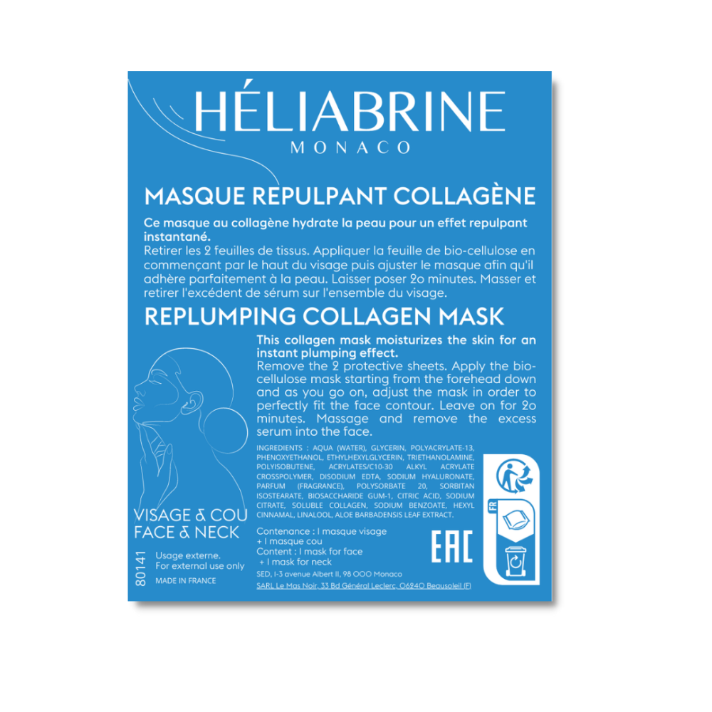 Replumping Collagen Mask Face & Neck | COSMETIQUES